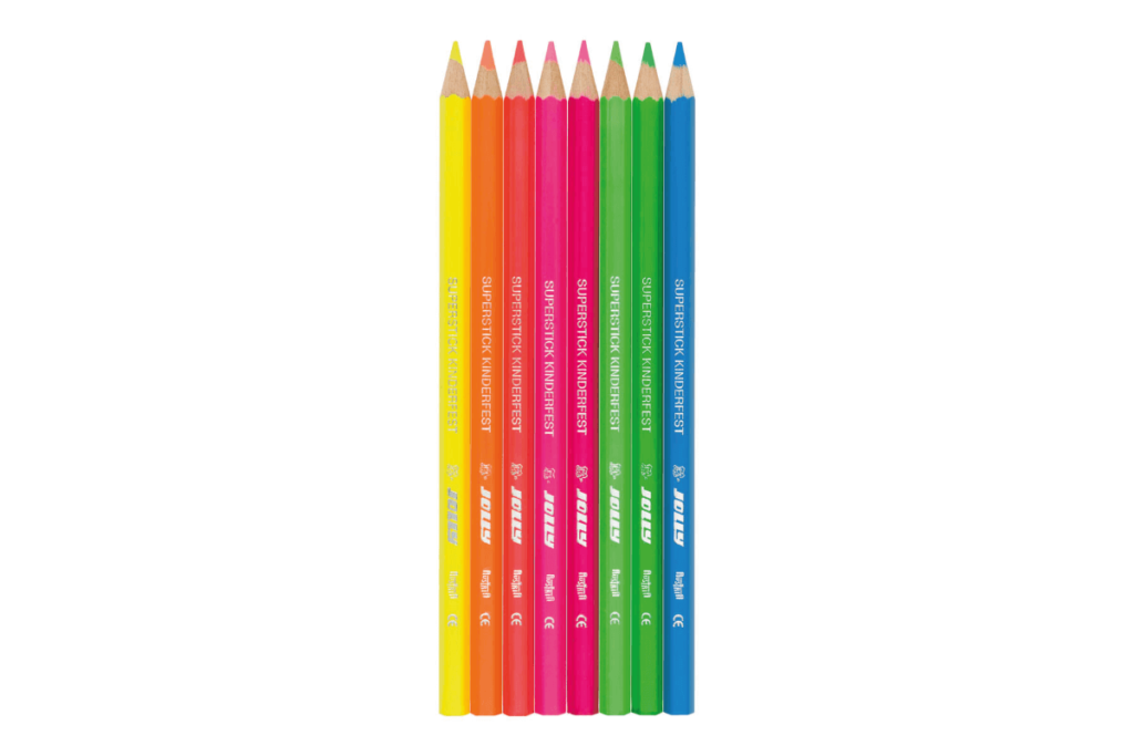 Buntstifte Supersticks Neon 8 Farben | JOLLY - Neonstifte für Kinder!
