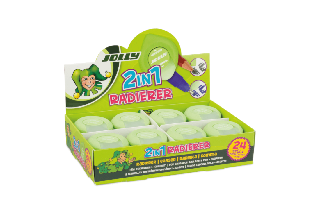 Radierer/Radiergummi 2-in-1 - genaues Korrigieren und Löschen | JOLLY